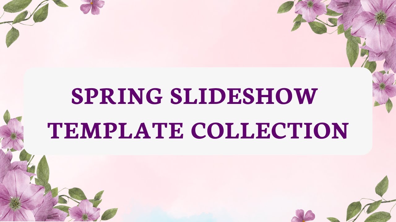 Spring Slideshow Template Collection for SmartSHOW 3D - YouTube