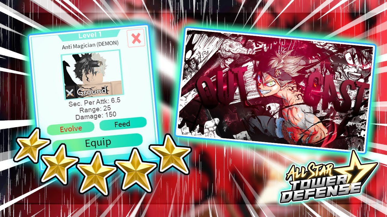 5 Star Demon Asta Showcase | All Star Tower Defense - YouTube