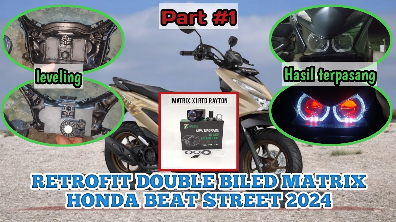CARA RETROFIT DOUBLE BILED MATRIX DI BEAT STREET 2024,part 1 - YouTube