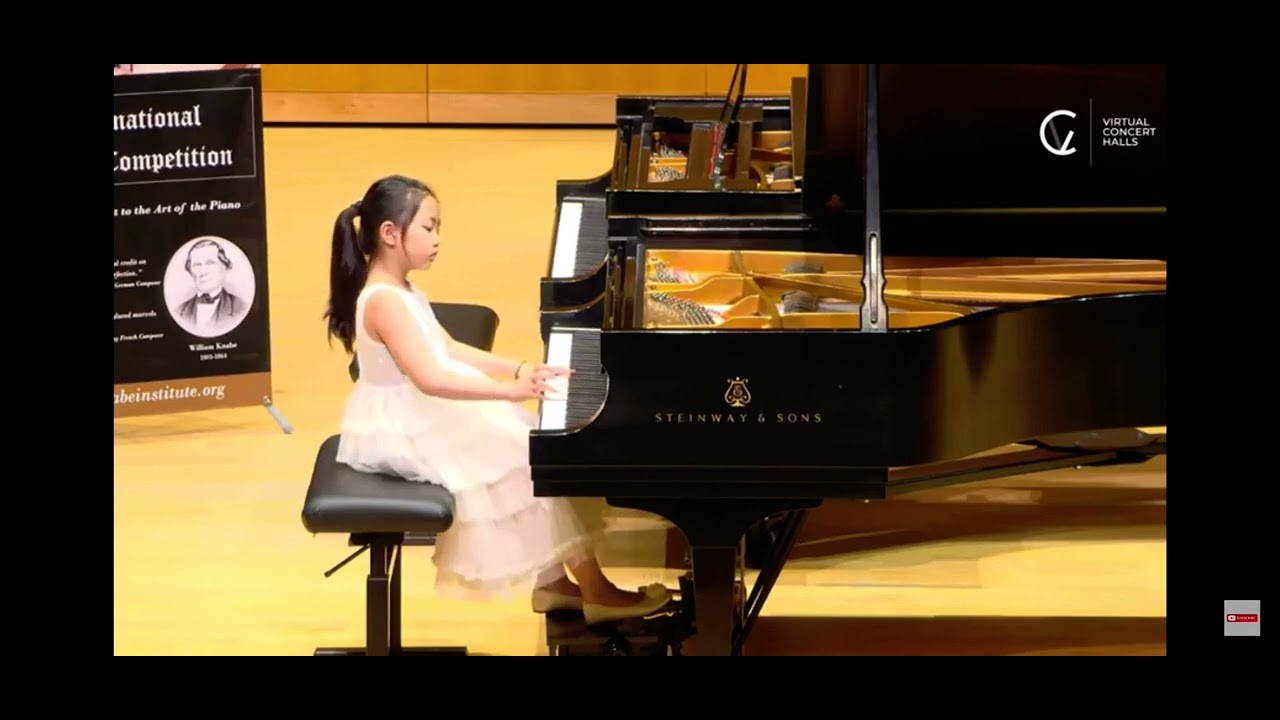 Chopin Impromptu No.1 in A flat major, Op. 29, Angie Zhu (Age 7) - YouTube