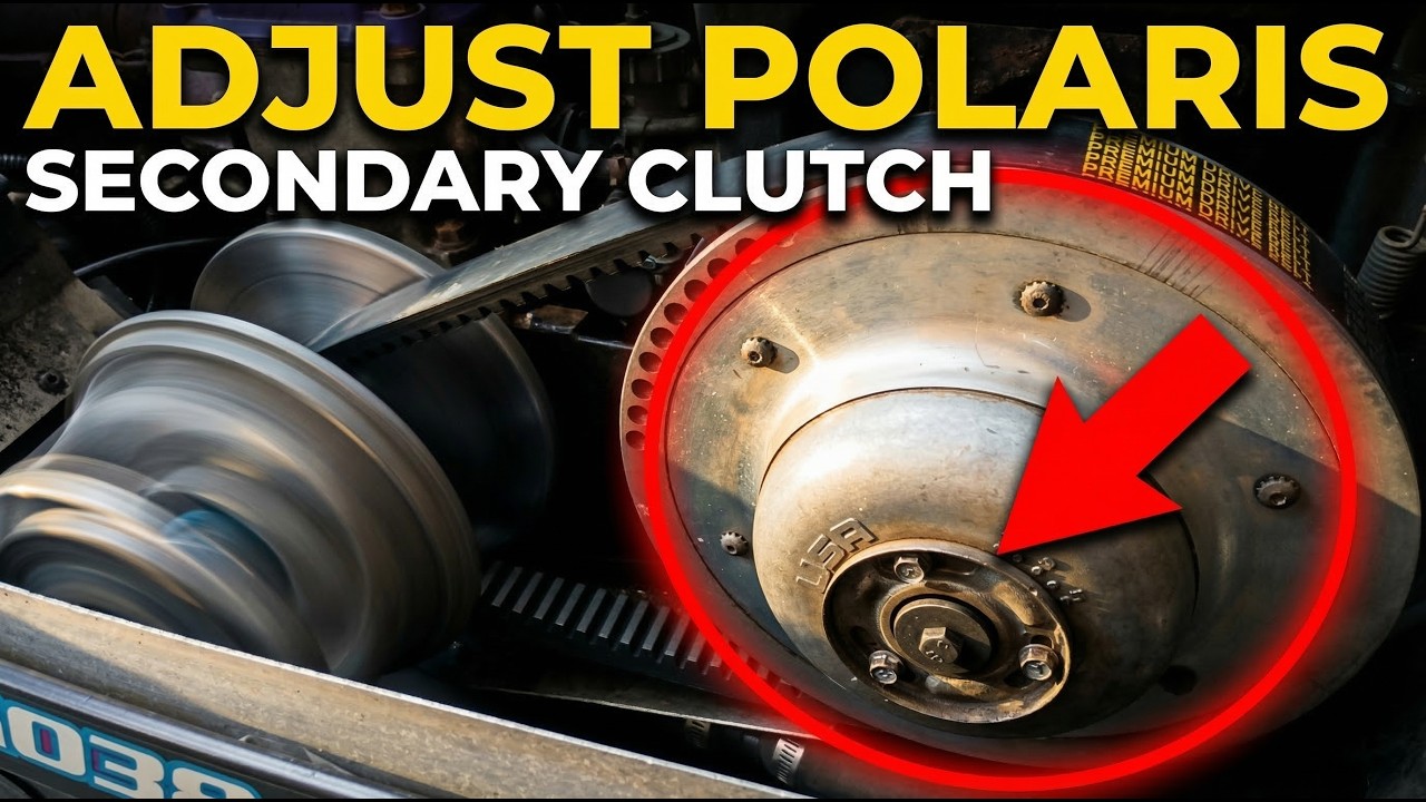 The RIGHT Way to Adjust Polaris Drive Belt Deflection - YouTube