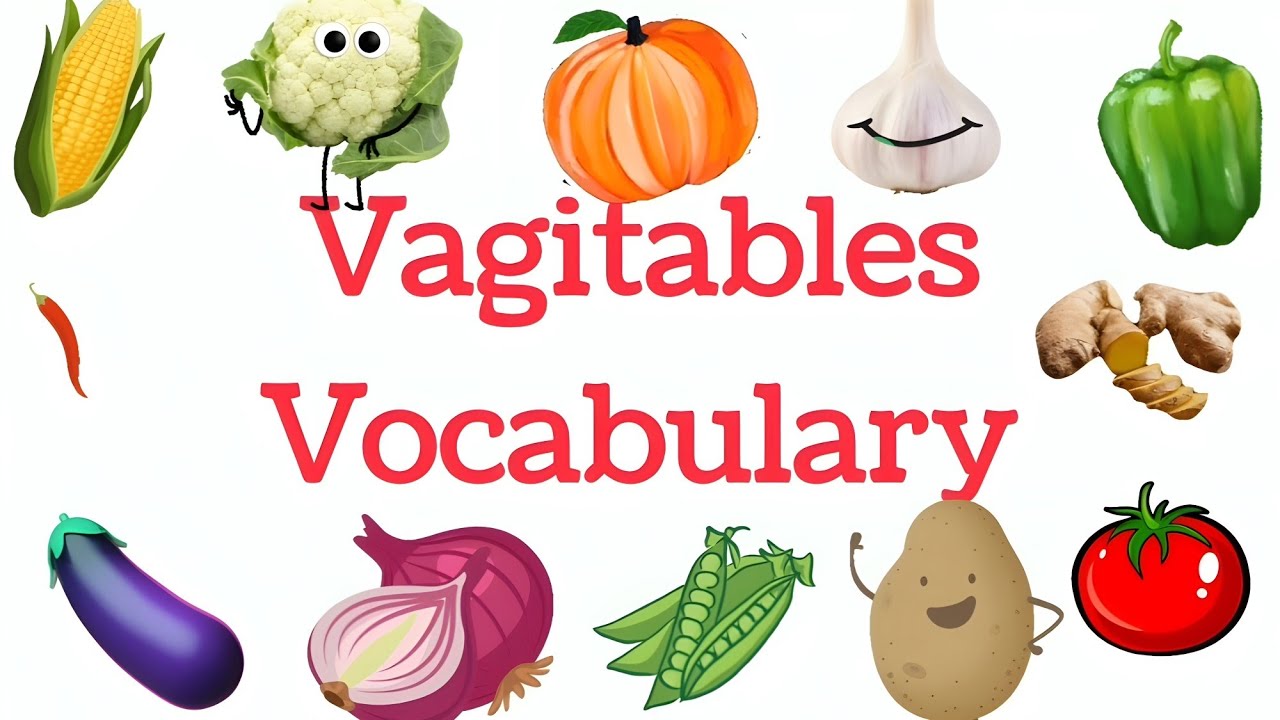 Name of Vegetables for Kids | Vegetable Flash Cards for Toddlers ...