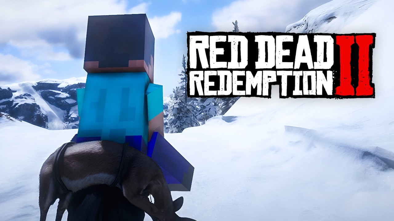 Let's Explore Red Dead Redemption 2 As Steve in Minecraft - YouTube