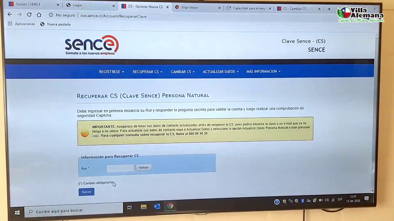 Cómo usar la plataforma Sence para acceder a cursos en linea - YouTube