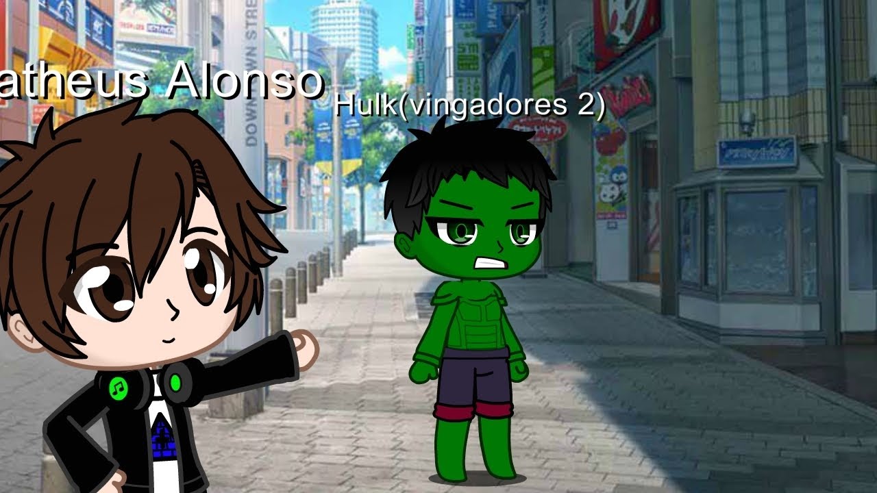 Como fazer o hulk(era de ultron)no gacha club edition(olhem a descrição ...