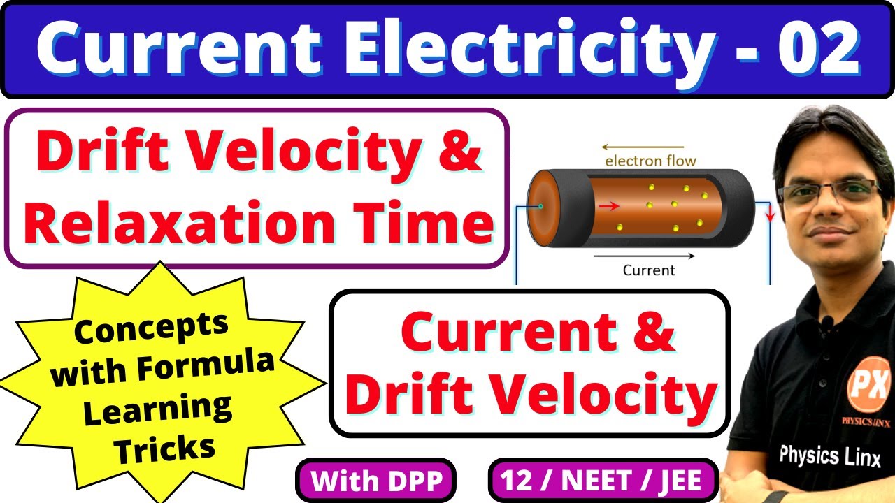 Class 12 Chapter 3 : Current Electricity 02 : Electric Current and Drift Velocity 12/ JEE MAINS ...