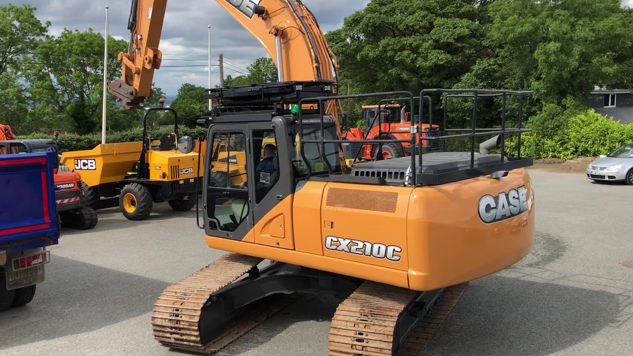 2014 Case CX210C (3200hrs) Driving - YouTube