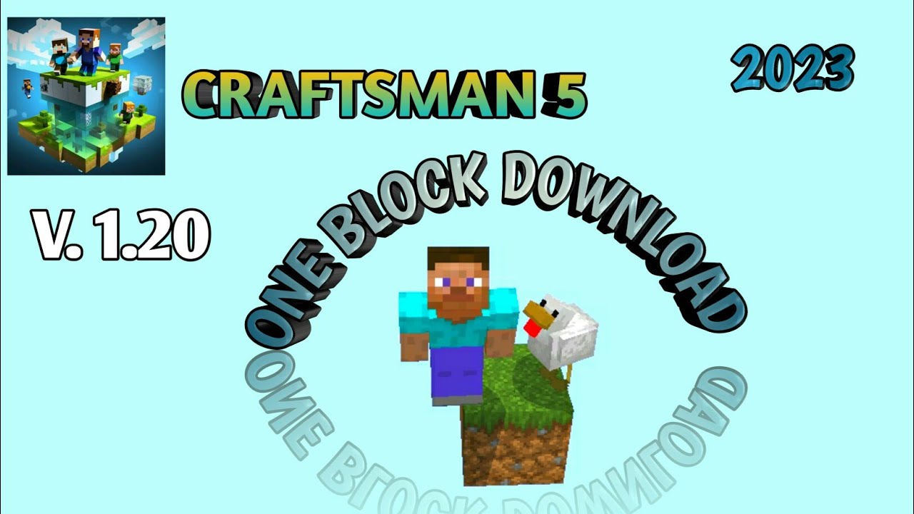 Craftsman 5 में One Block कैसे Download करे | How to download one block ...
