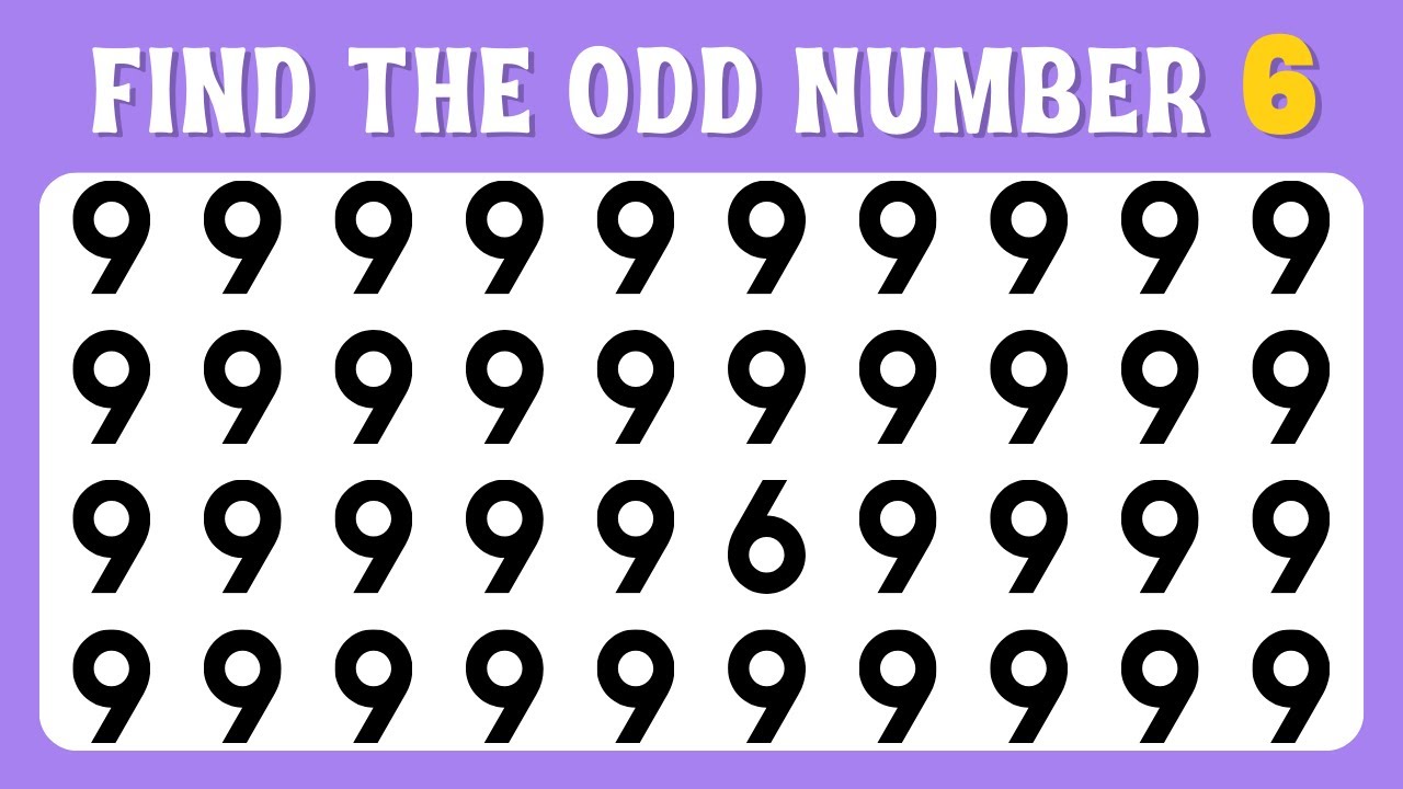 Find The ODD Number And Letter #2 | Find the ODD One Out | Emoji Quiz ...