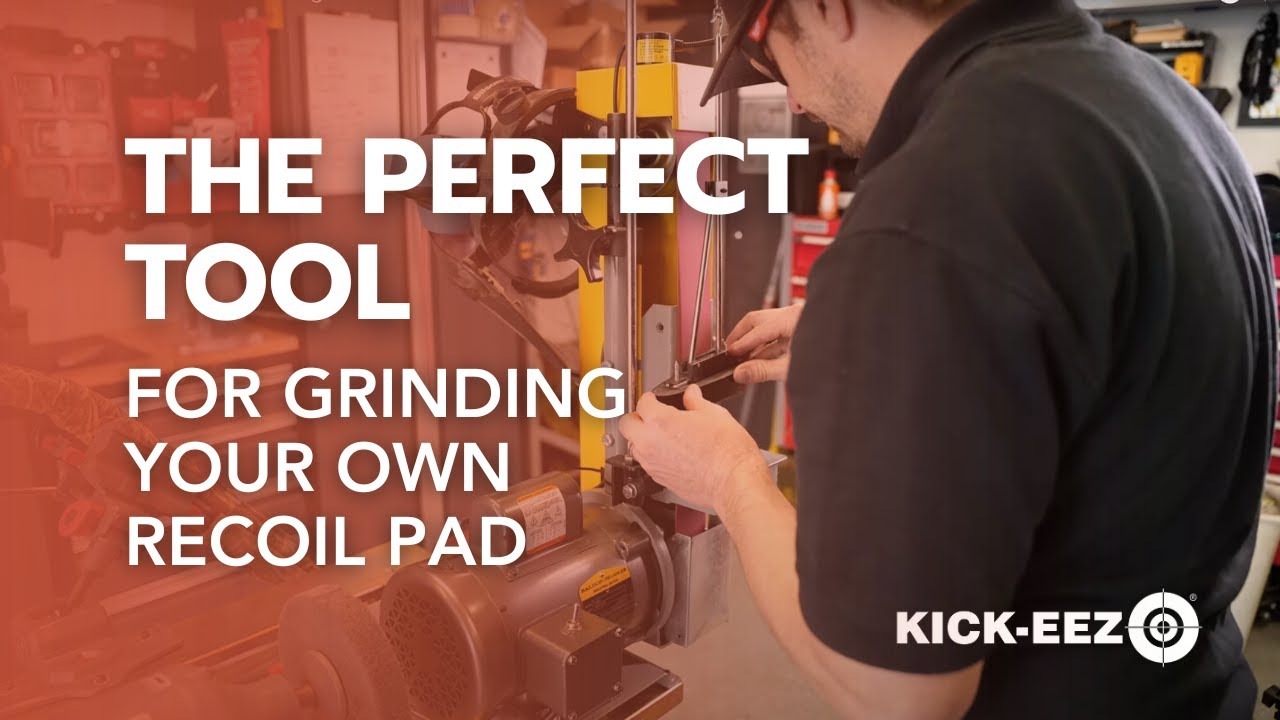 How to Use the KICK-EEZ Jig to Grind Your Recoil Pad - YouTube