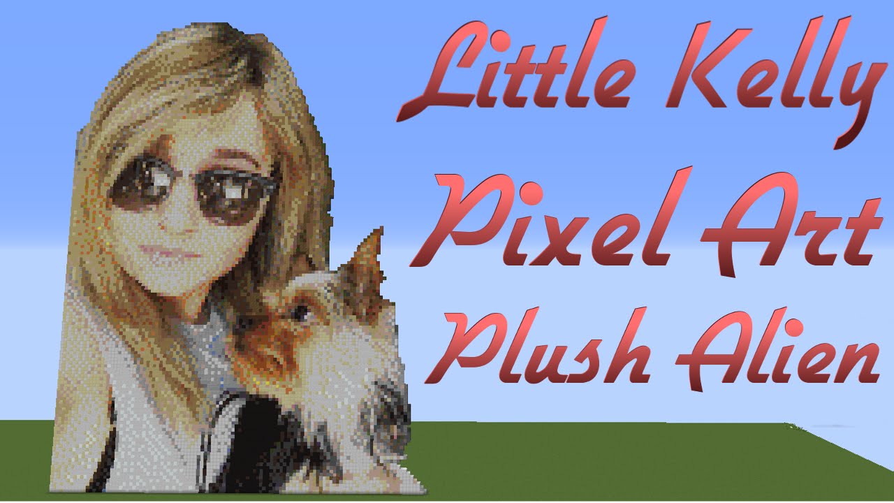 Minecraft Pixel Art SpeedBuild | Little Kelly - YouTube
