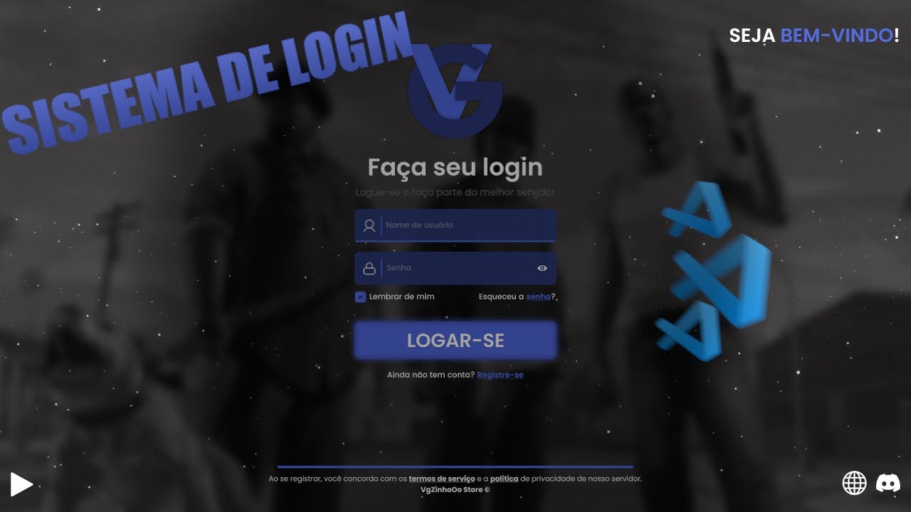 [MTA:SA] 💘 Sistema de Login (Login System) - 🛒 VgZinhoOo Store - YouTube