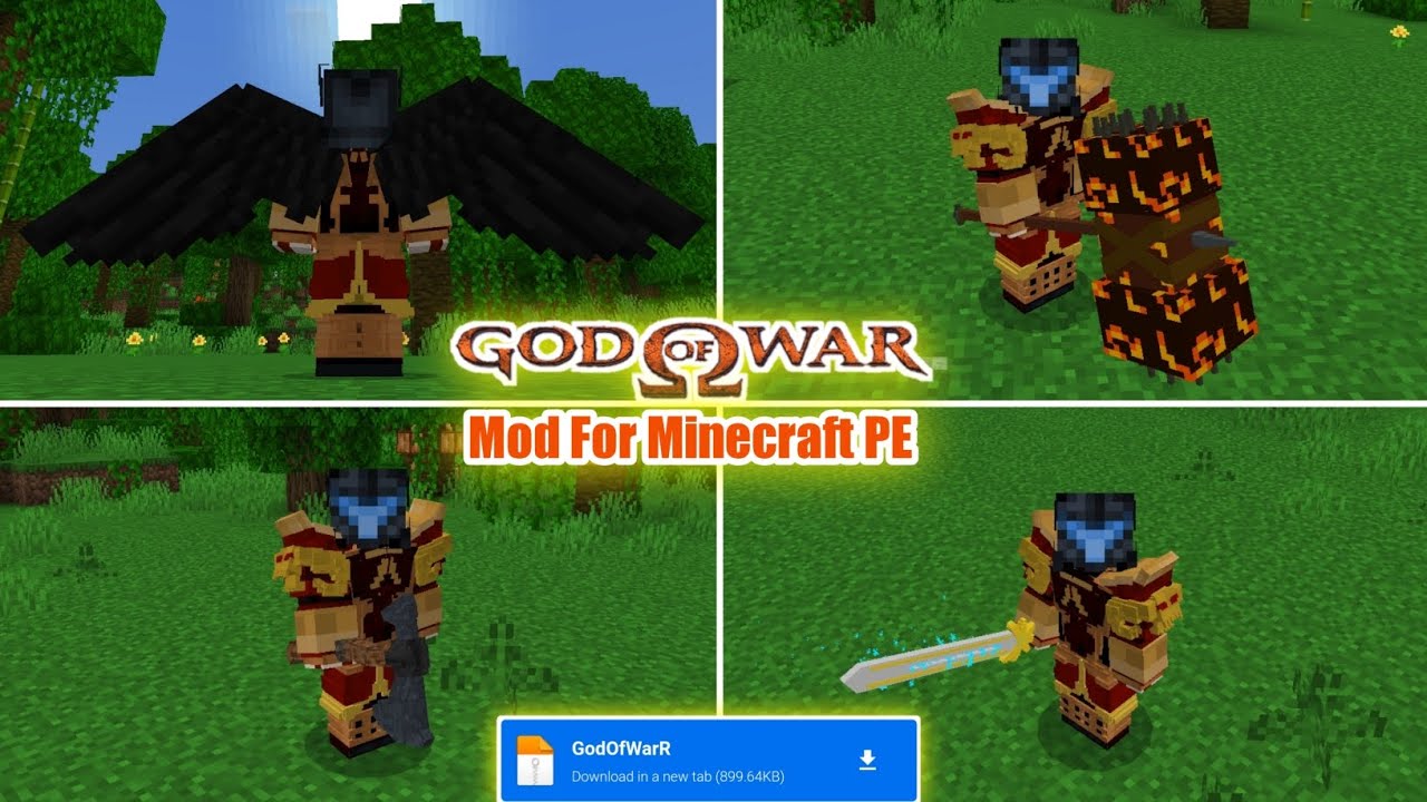 God Of War Ragnarok Mod For Minecraft Pocket Edition | Best God Of War ...