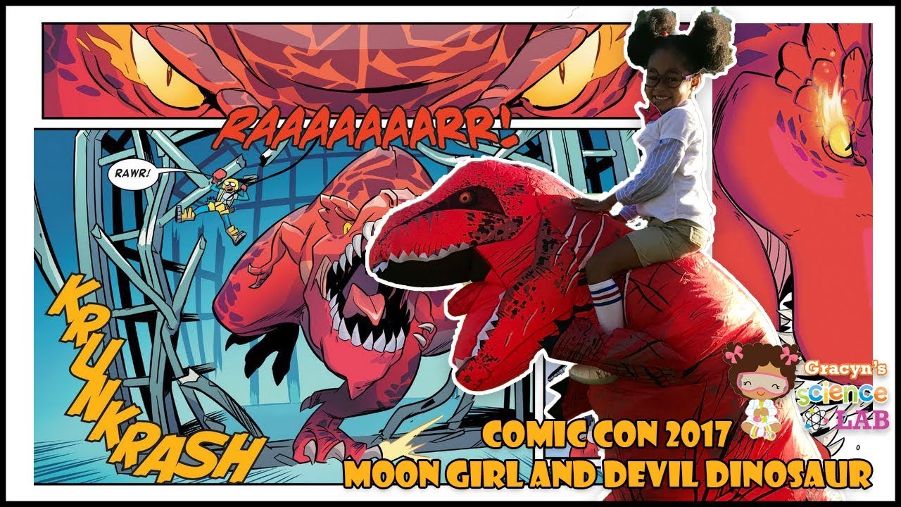 Moon Girl and Devil Dinosaur Cosplay at Baltimore Comic Con 2017 - YouTube