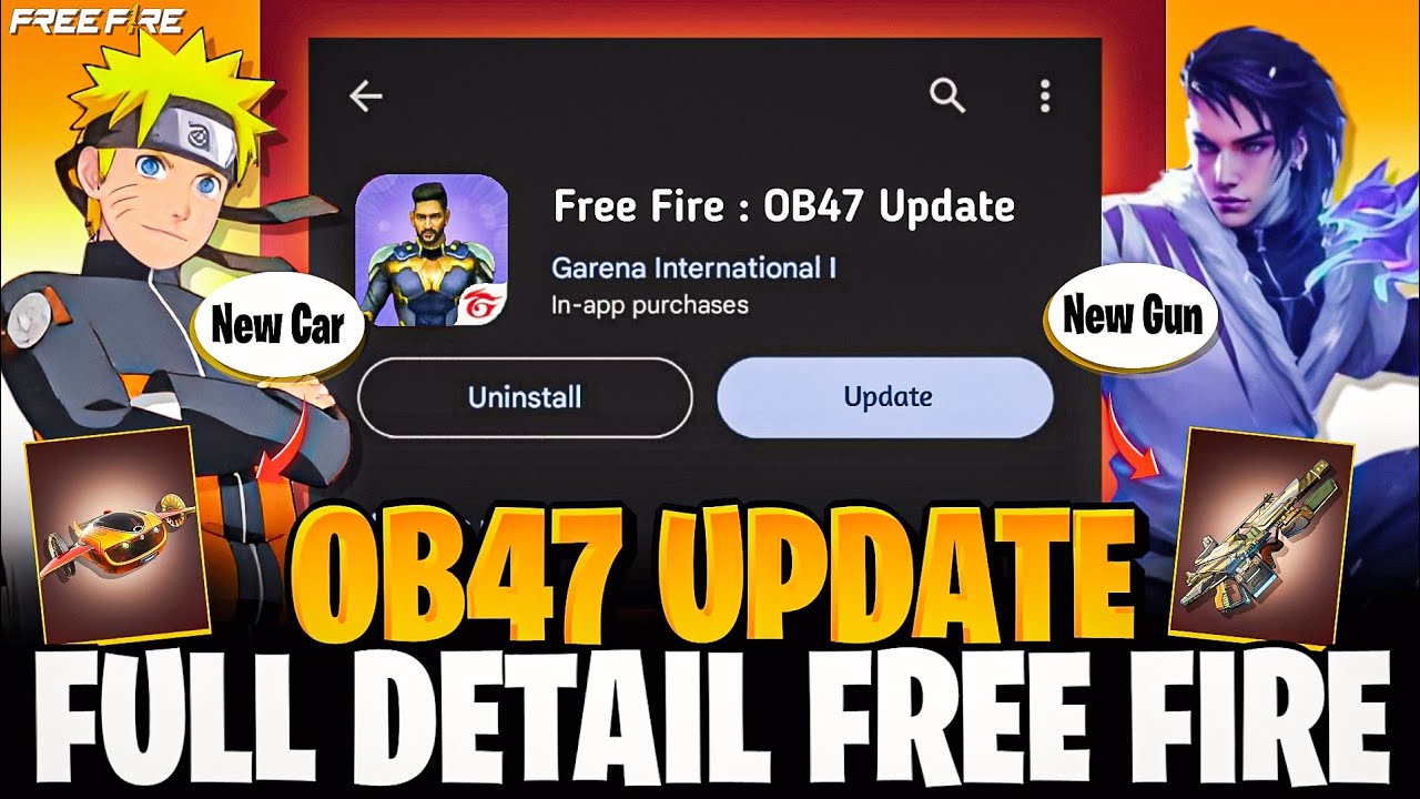 নতুন OB47 আপডেট চলে এসেছে💥নতুন কি কি আসছে || OB47 UPDAT FREE FIRE ...