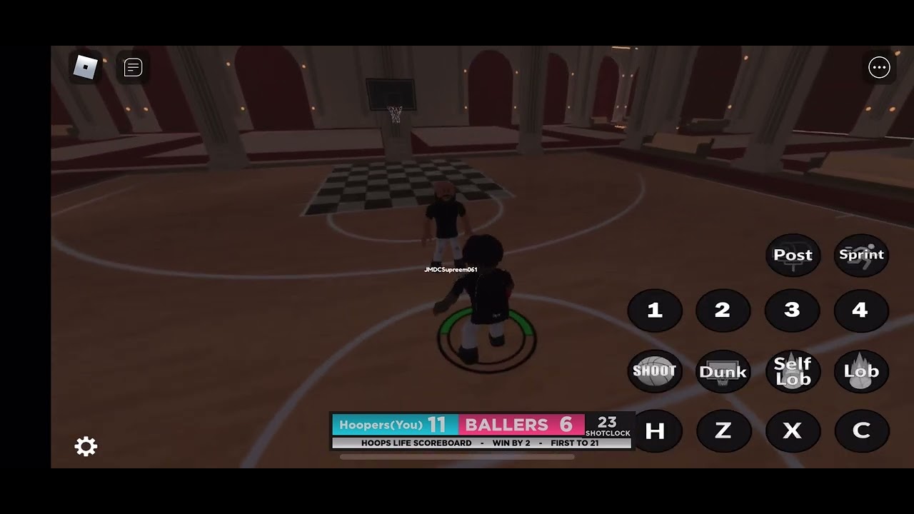 1v1 against a rager in stages hoopslife Roblox - YouTube