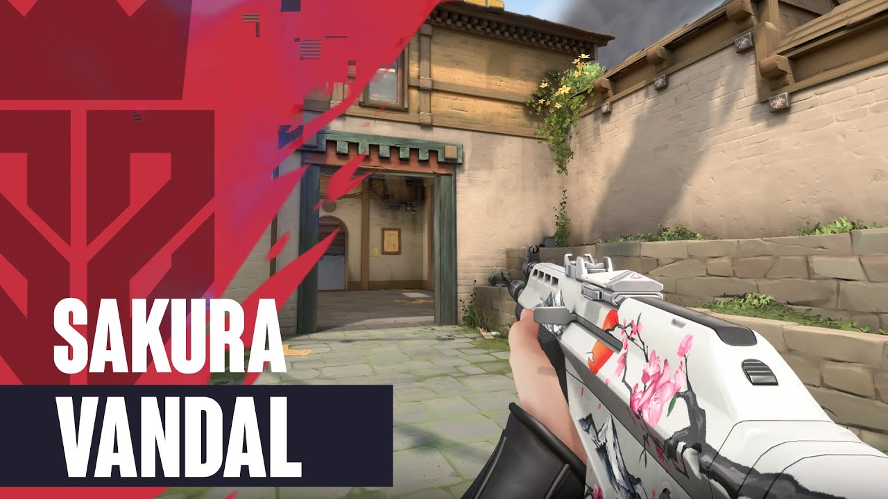 Sakura Vandal Skin Showcase [4K] - Valorant Sakura Skins - YouTube
