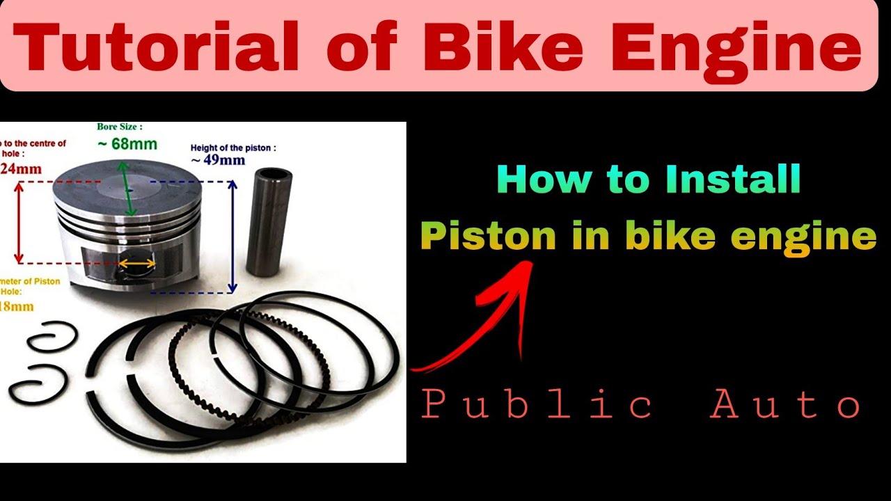 How to install piston Ring in bike | Tutorial | Bike Garage | Bike parts installing - YouTube
