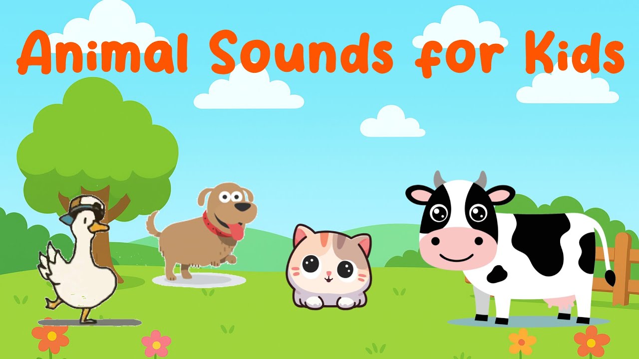 Animal Sounds Song for Kids | Learn Farm Animal Noises | Kidzstation ...