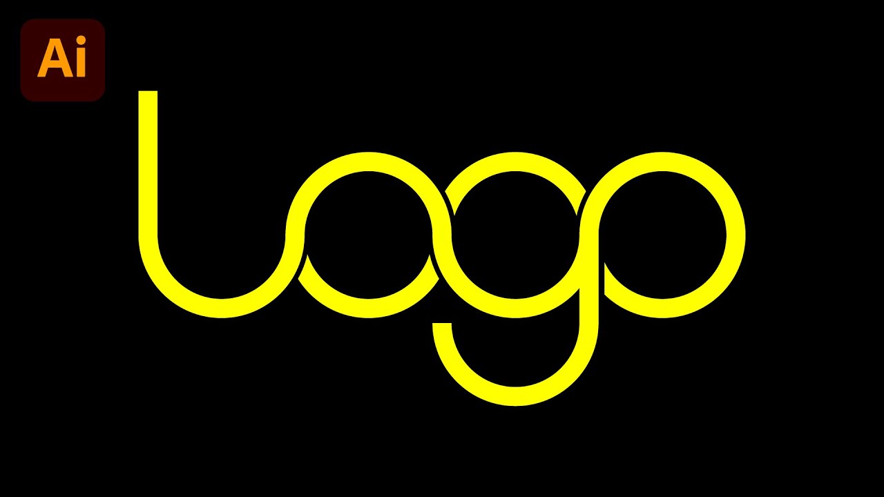 Monogram Letter Logo Design in illustrator | Adobe illustrator Tutorial ...