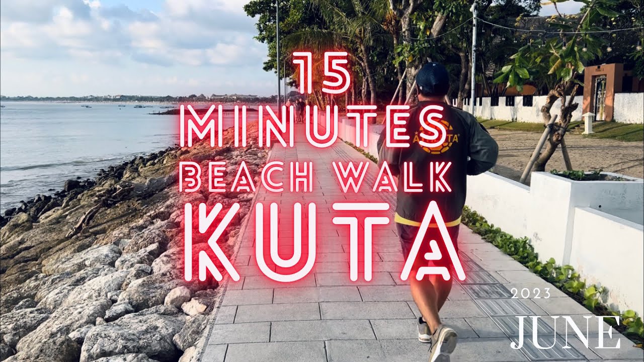 🇮🇩 Indonesia, Bali. The beach walk on Kuta beach , 21 June 2023, 5 p.m ...