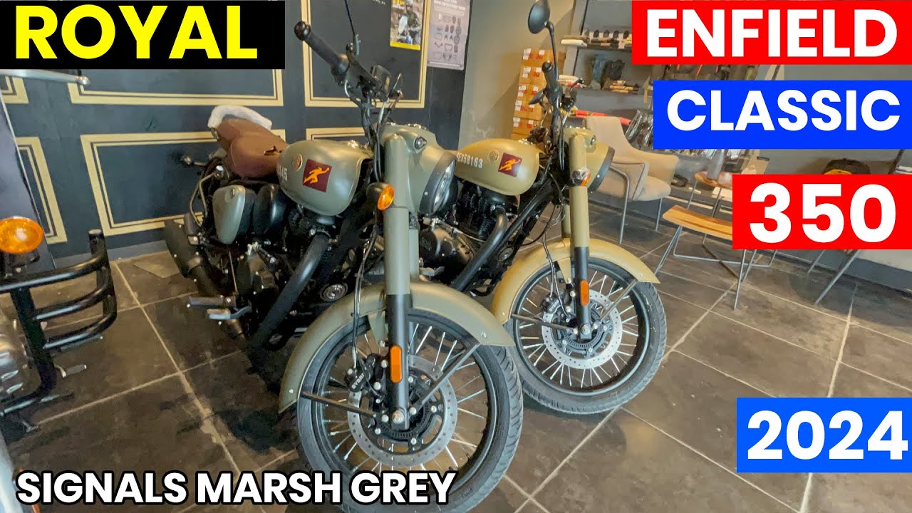 2024 Royal Enfield Classic 350 Signals | Classic 350 Signals Marsh Grey ...
