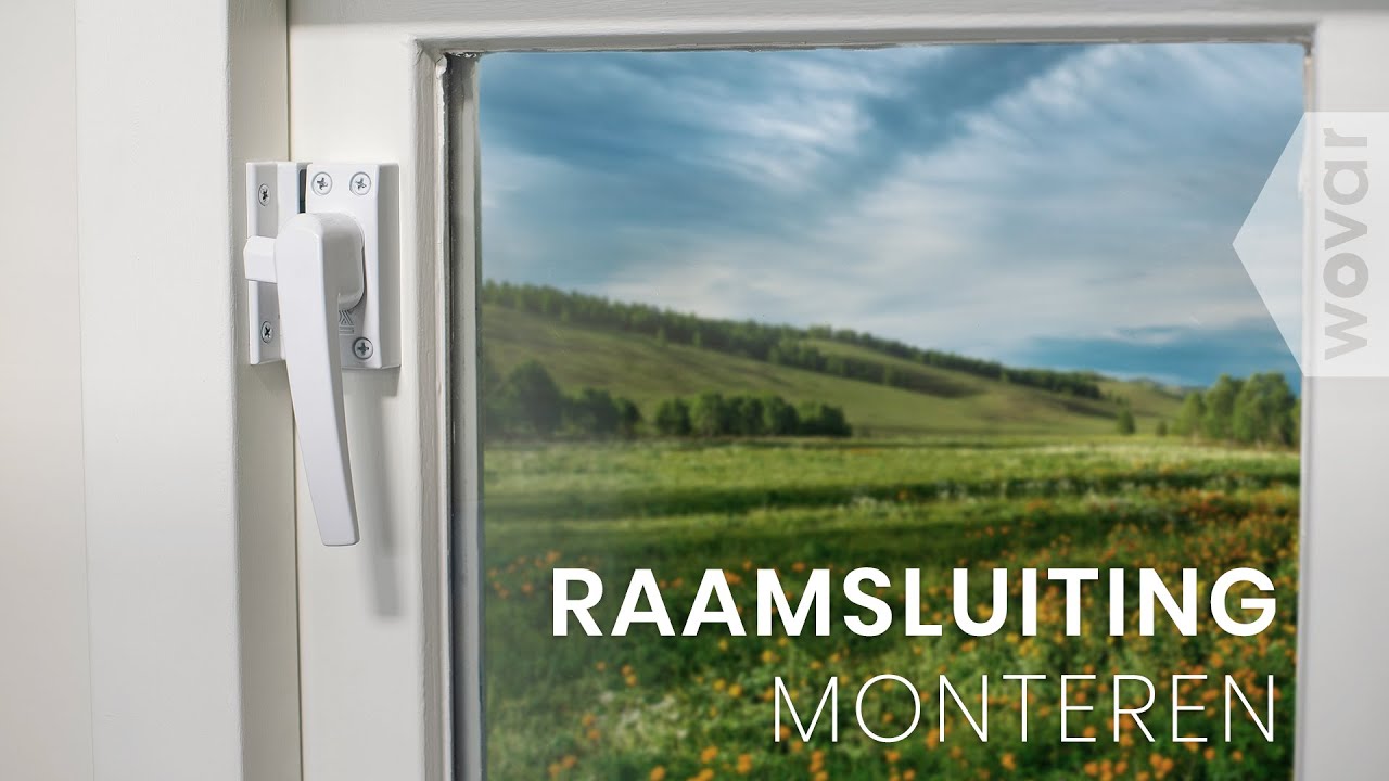 Raamsluiting monteren | Raamsluitingen - YouTube