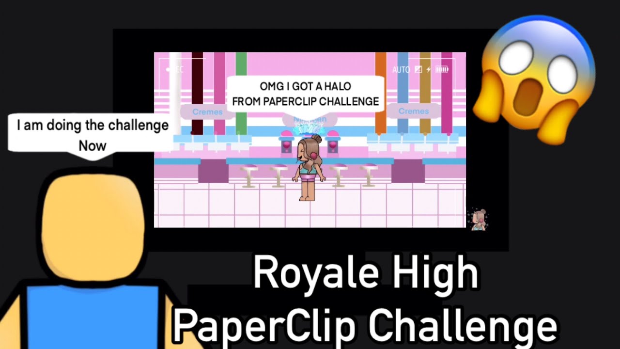Noob Doing The Paperclip Challenge In Royale High Trading Hub ...
