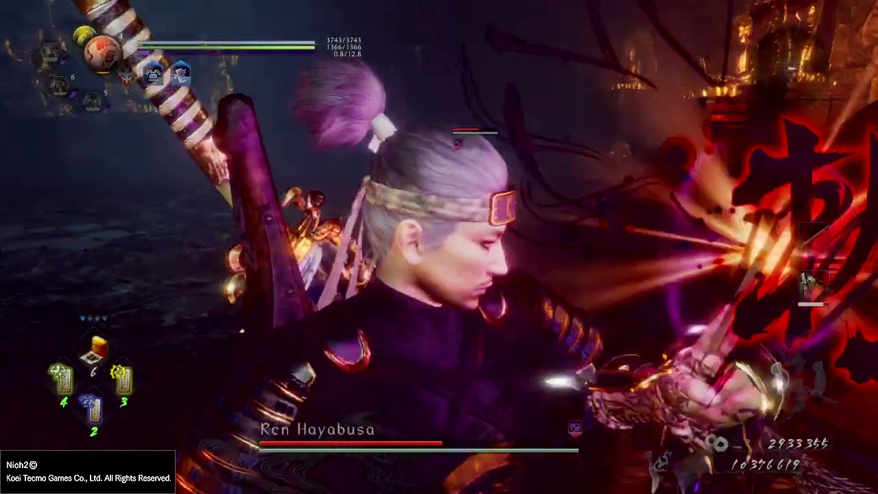 Nioh 2 – Ren Hayabusa Boss Fight, The dragon Clan Mission - YouTube