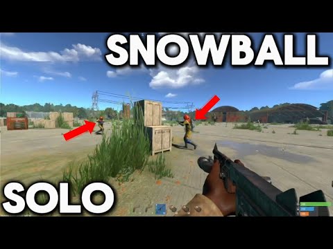 INSANE solo snowball with a spear - Rust Console Edition - YouTube