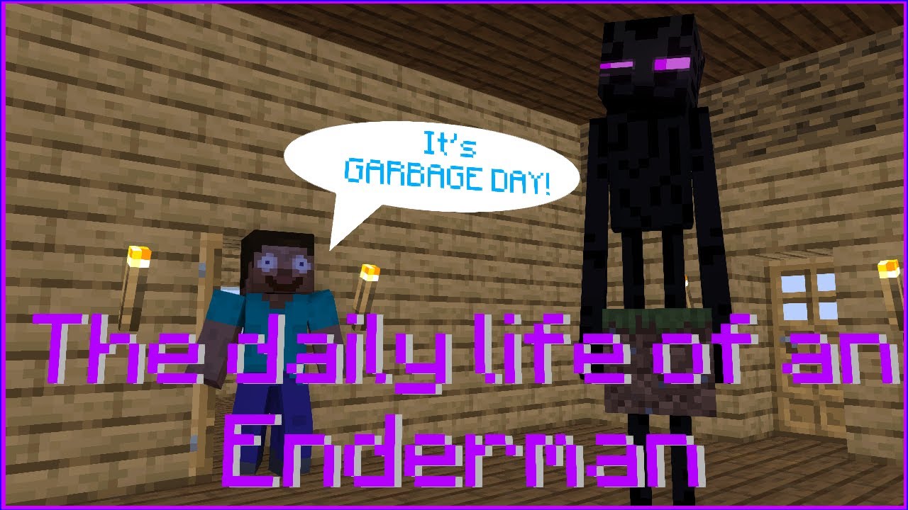 The daily life of an Enderman (Minecraft Animation) - YouTube