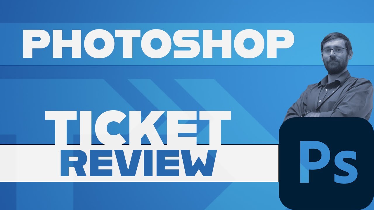 Ticket Design | Photoshop review - YouTube