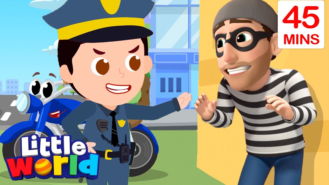 Policeman Is Here To Help! | Kids Songs & Nursery Rhymes by Little ...