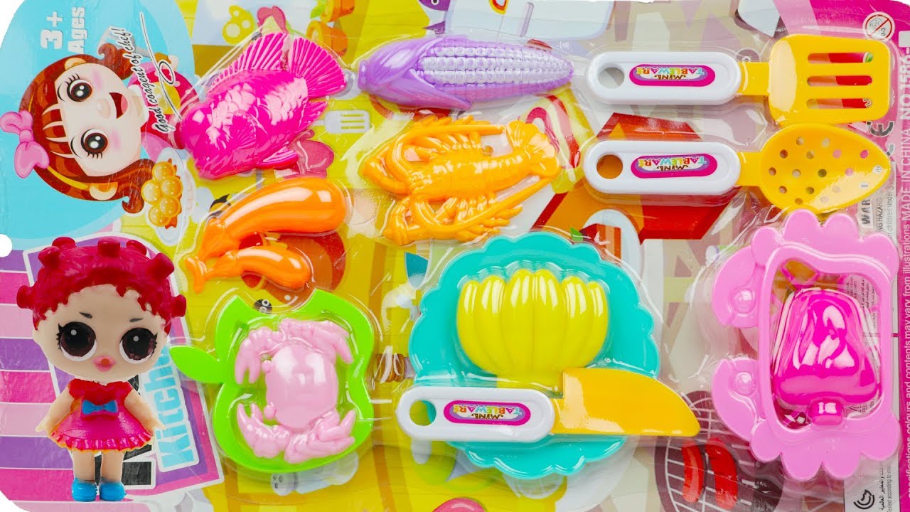 Kids Super Toy Kitchen Set Unpacking and Baby doll Kids Play - YouTube