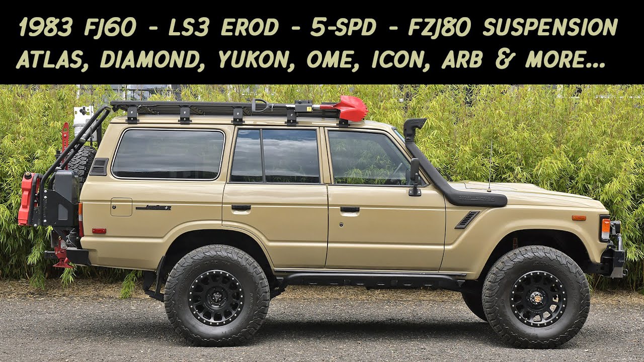 Custom Built 1983 Toyota FJ60 Land Cruiser, E-ROD LS3 - YouTube