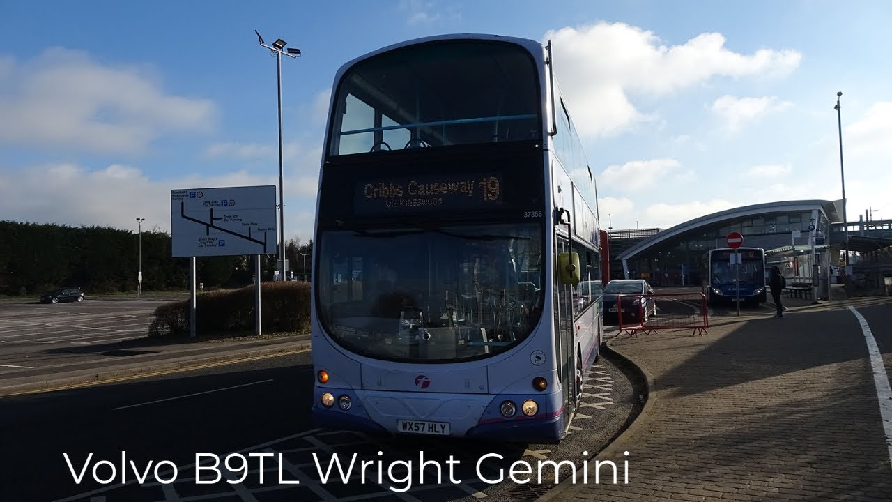 Volvo B9TL Wright Gemini (19 Bath to Bitton) WX57 HLY/37358//First Bus ...