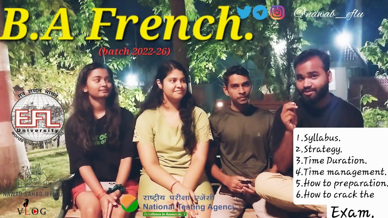 Interact with #french 1st year people to discuss about #cuet_ug ...