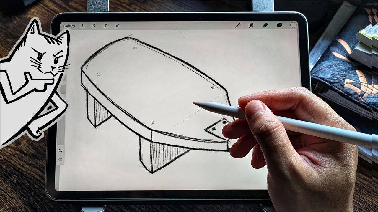 How to draw Kaguran (traditional coconut grater) 🥥 - YouTube