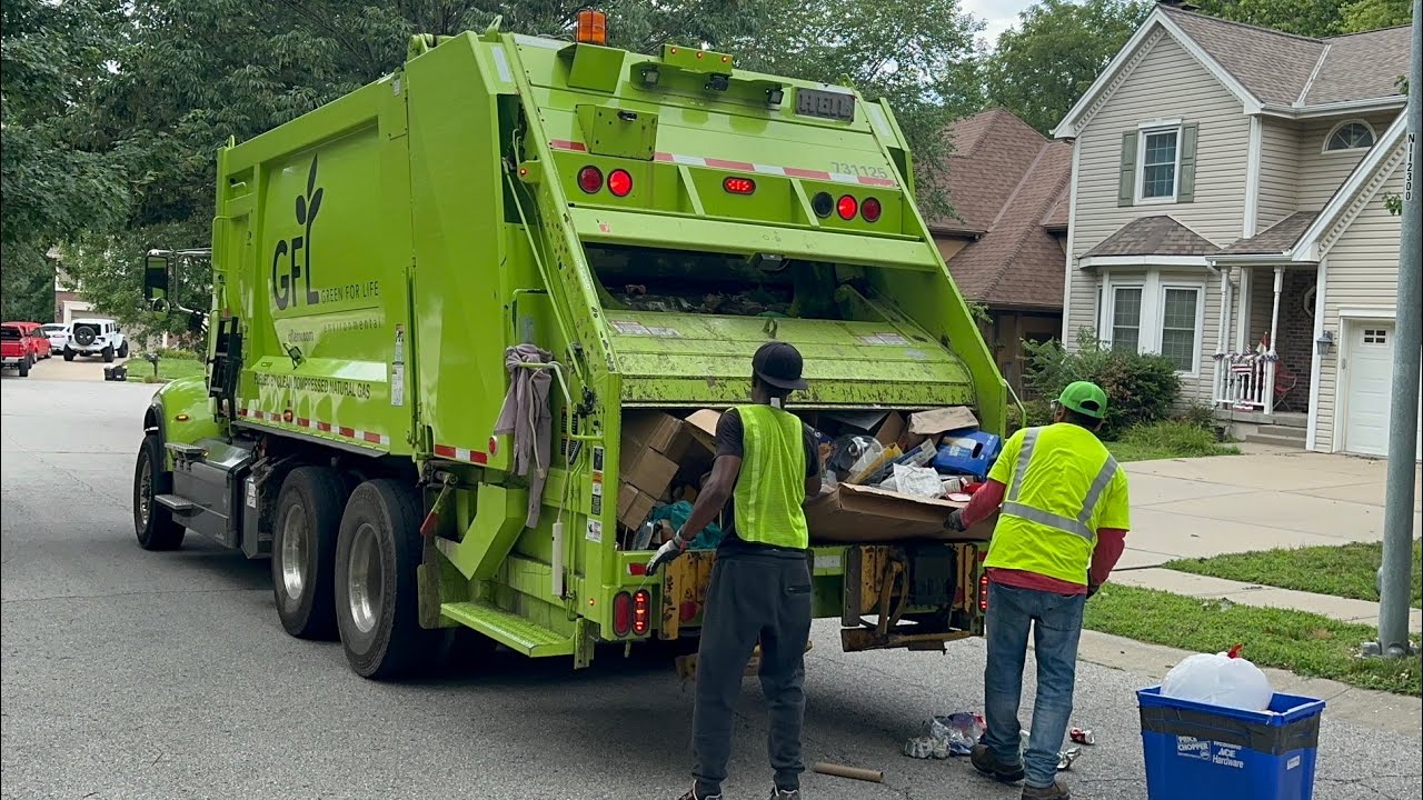 GFL Heil Rear Loader Garbage Truck: Final Days of Manual Recycle in ...