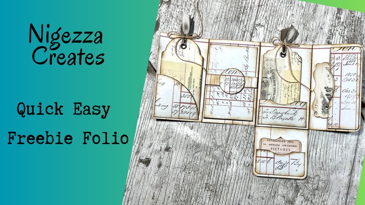 Quick Easy Freebie Folio - YouTube