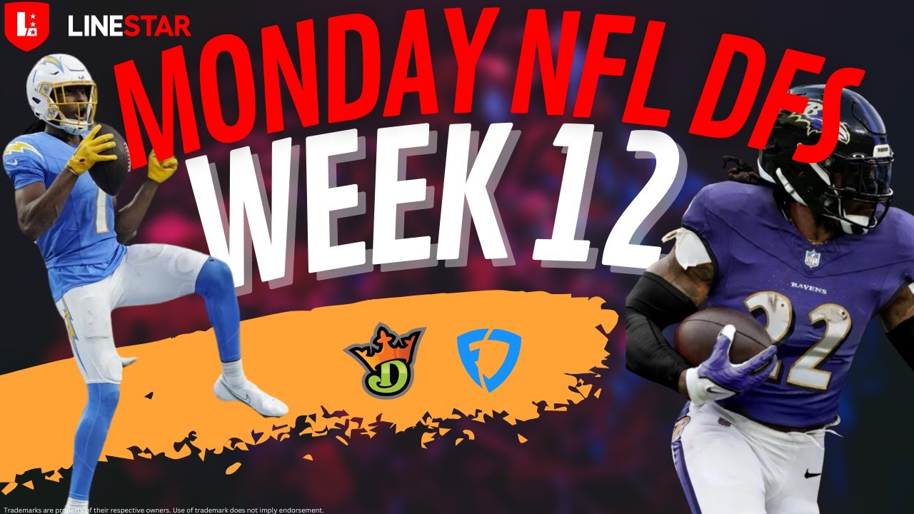 NFL Week 12 MNF | Ravens vs Chargers | DFS Picks for DraftKings ...
