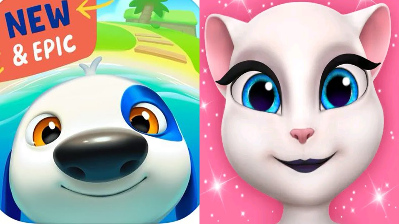 My Talking Angela vs My Talking Hank Islands all animals Angela new ...