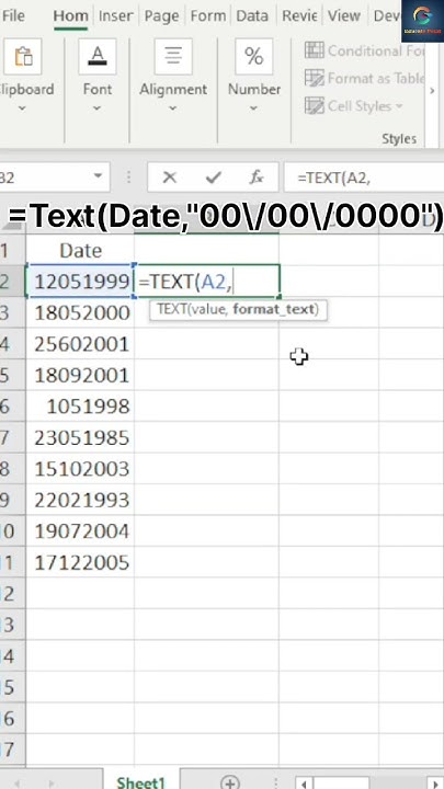 How to change Date Format in Excel 😱#excel #shortsvideo #exceltips #tipsandtricks #excelformula ...