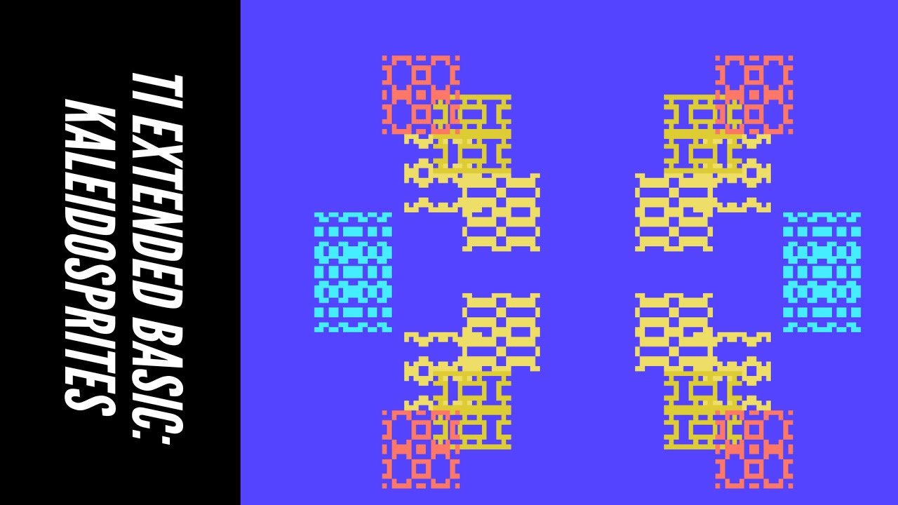 TI-99/4A: "Kaleidosprites" TI Extended BASIC Type-In Program by Jim ...