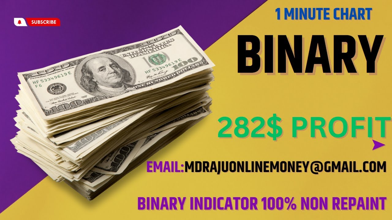 Binary 1 Minute Chart Live Trading 282$ Profit Binary Indicator 100% Non Repaint - YouTube