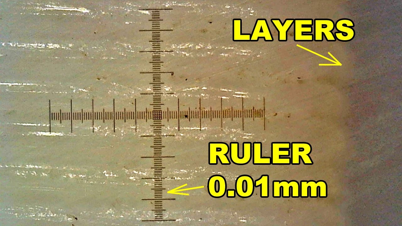 Microscope ruler reivew - can it measure the 3D printed layer height ...