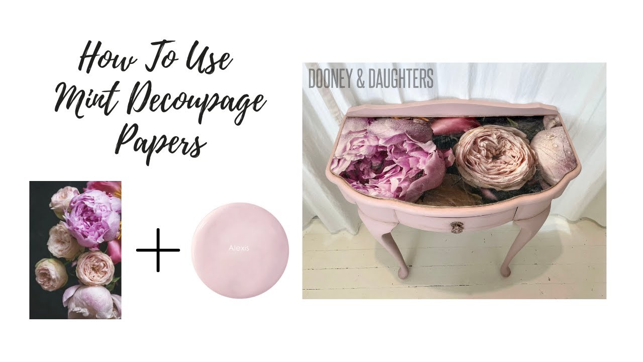 How To Use Mint Decoupage Papers - YouTube