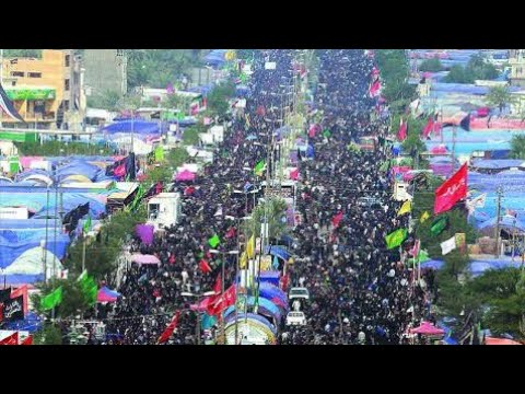Drone View of Karbala Arbaeen Walk | A Journey of Love | Najaf to Karbala | 2019/1441 Hijri