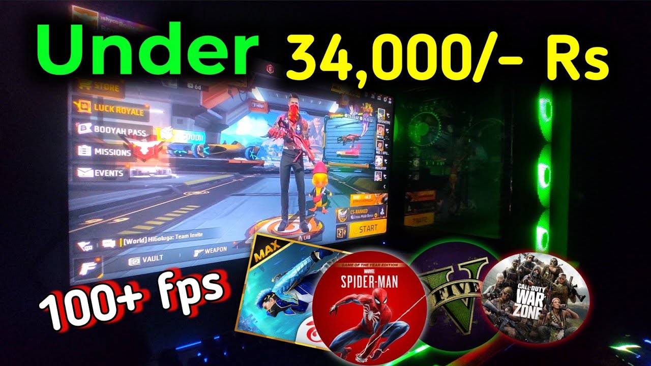 34,000/- Rs Gaming 🔥 Pc Build Under 34k | 100+ fps 😎 | Best Budget ...