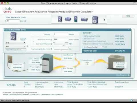 Cisco Product Efficiency Calculator Tutorial - YouTube